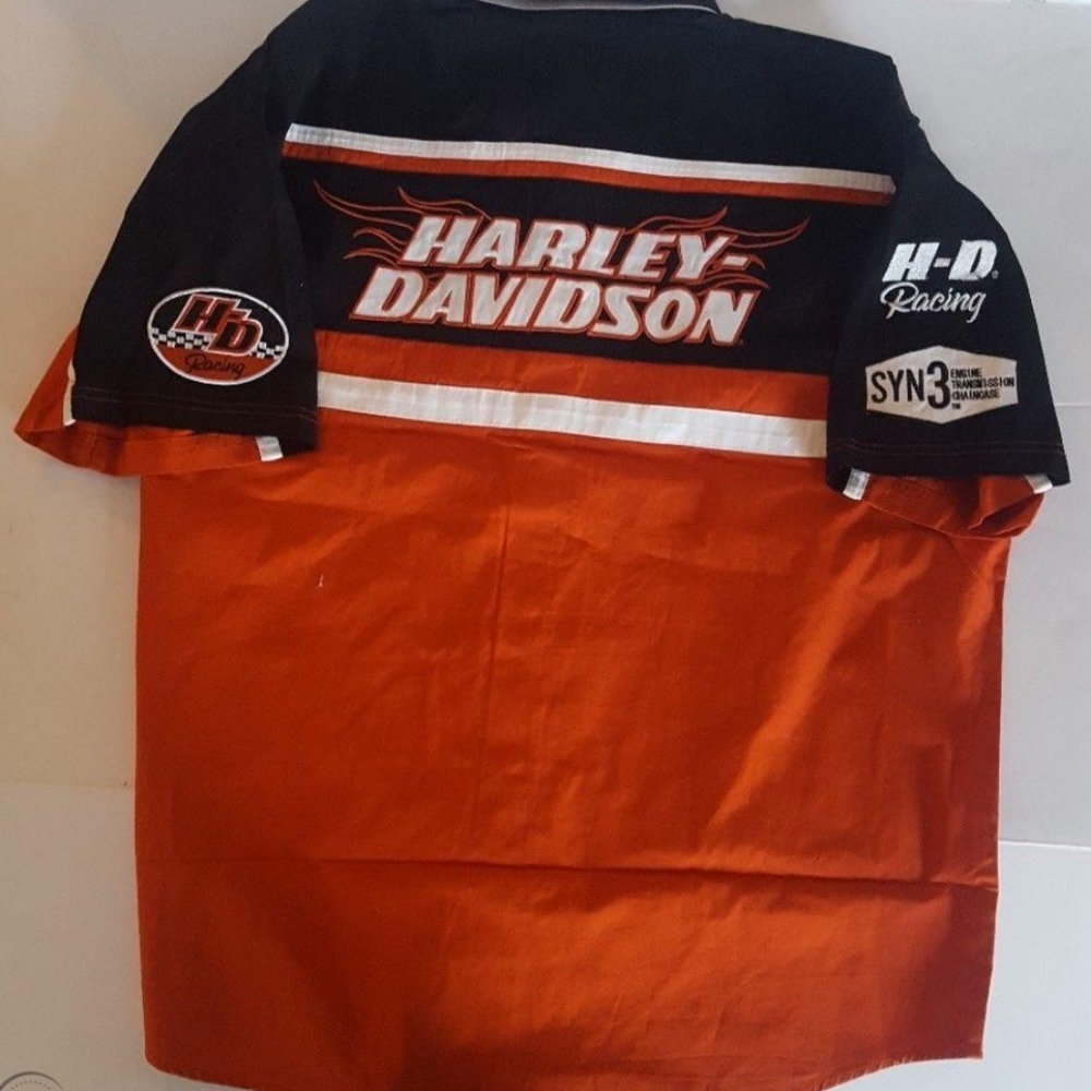 Rare Harley Davidson Racing Performance Syn 3 Shirt - Gem